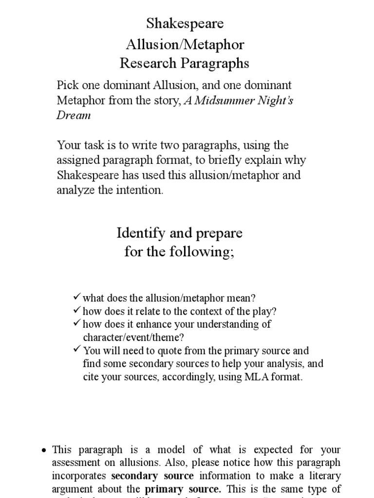 Allusion Paragraph | PDF | Hamlet | Julius Caesar