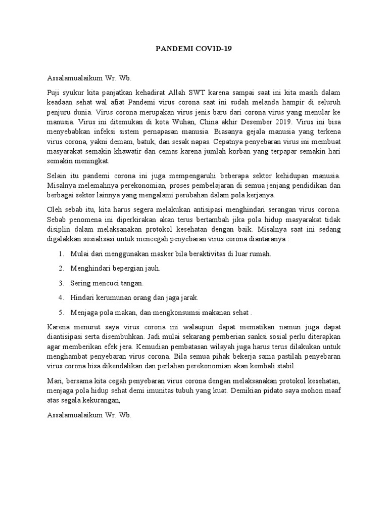 Sesorah (Pidato) Uas | PDF