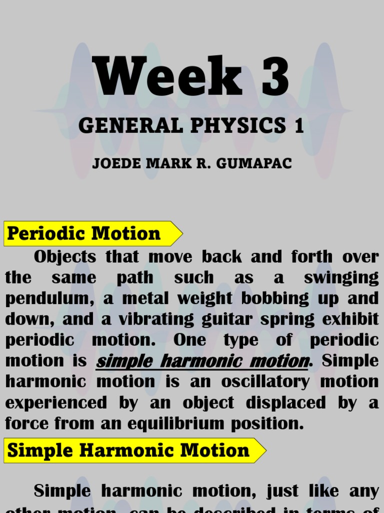 Understanding Simple Harmonic Motion | PDF | Waves | Damping