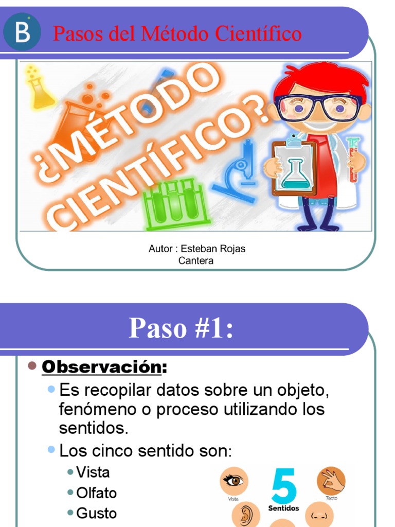 Pasos Del Metodo Cientifico | PDF | Experimentar | Hipótesis