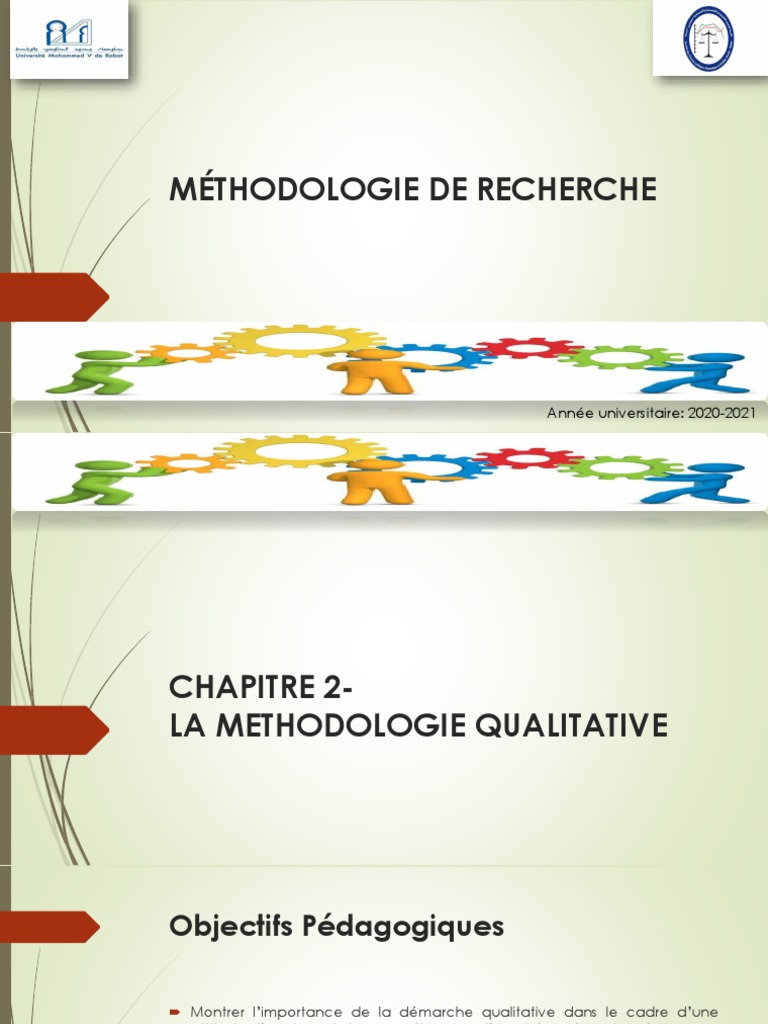 Cours Méthodologie de Recherche Chap 2 PDF | PDF | Focus group ...
