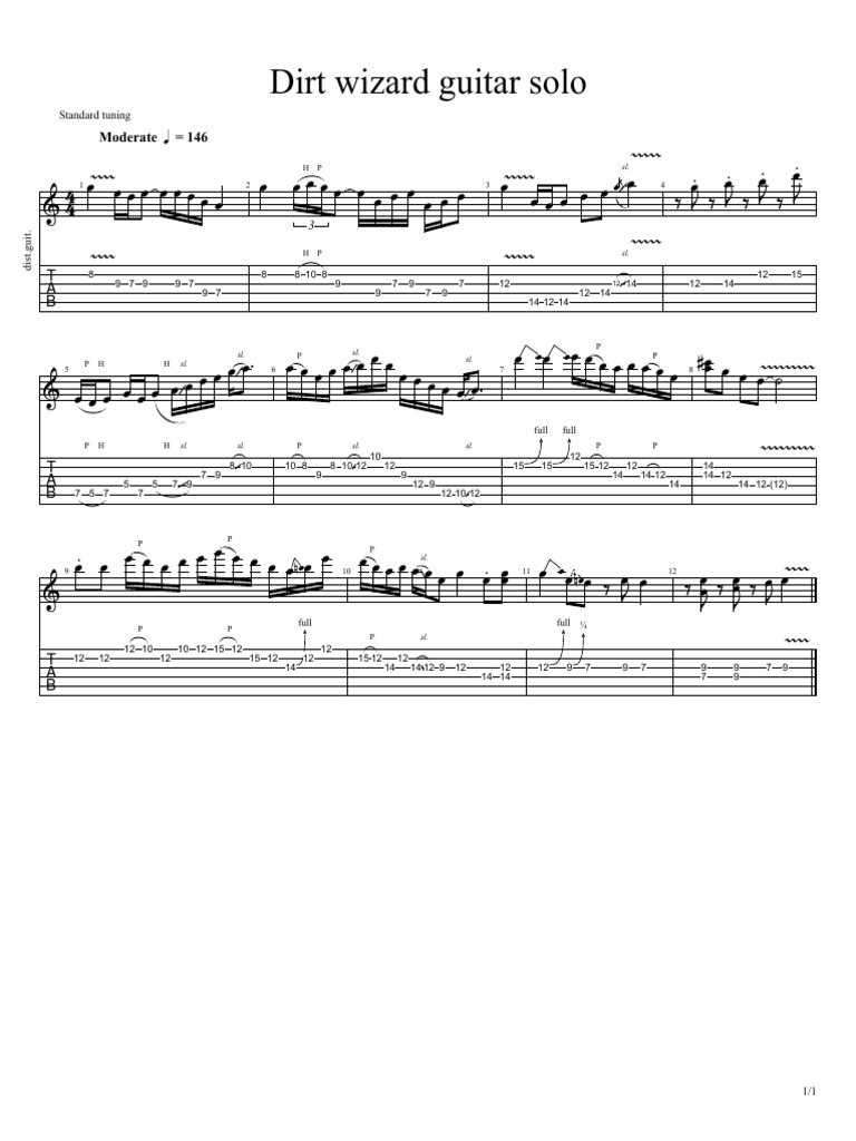 Dirt Wizard Guitar Solo 2 | PDF