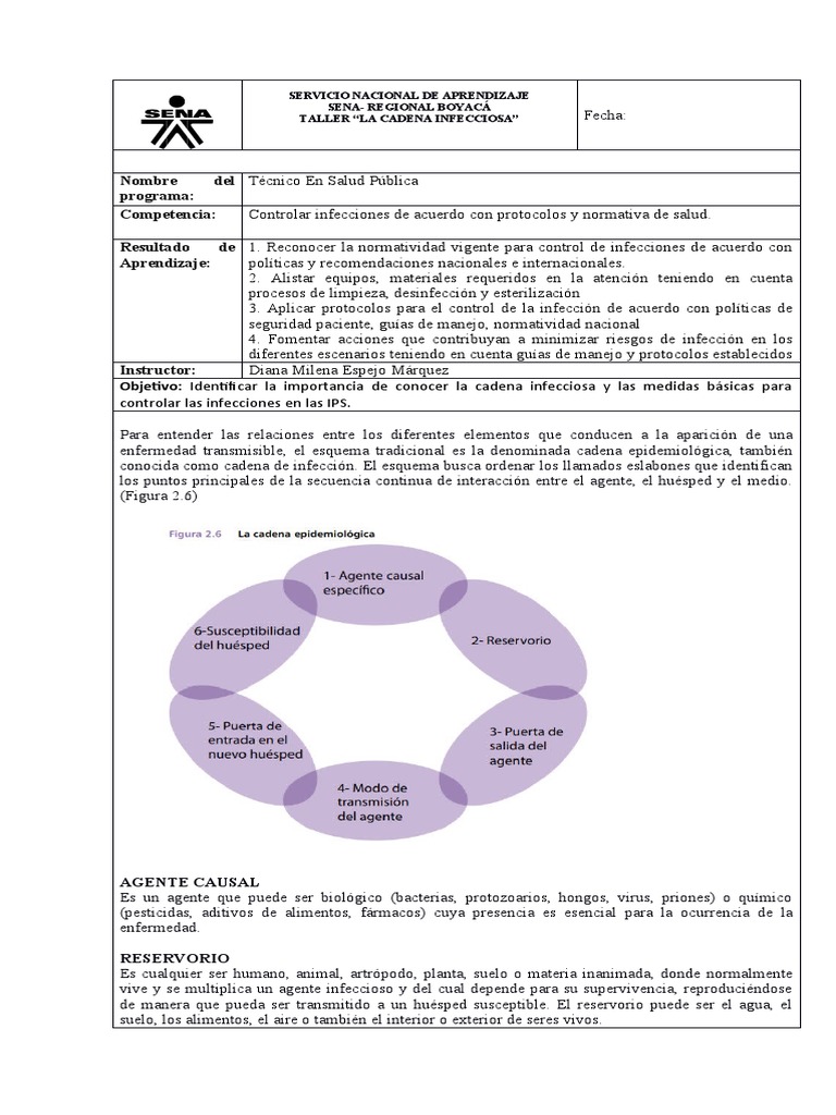 Taller Cadena Infecciosa | PDF