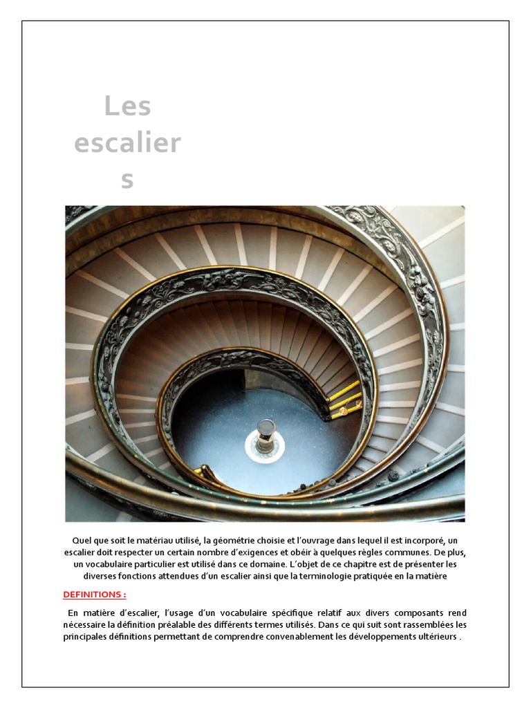Les Escaliers | PDF | Escaliers