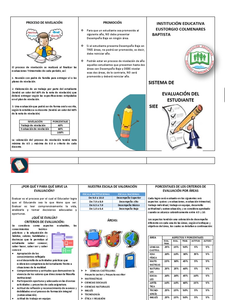 Siee Folleto | PDF | Evaluación | Cognición