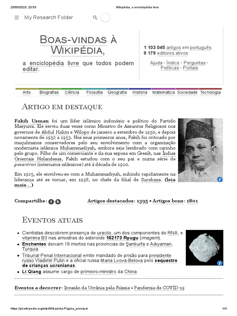 Wikipédia, A Enciclopédia Livre | PDF | Wikipedia