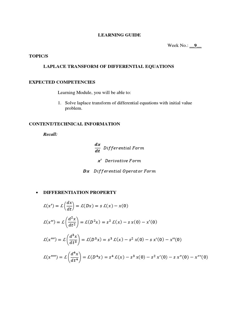Laplace Transforms for Engineers | PDF | Laplace Transform | Function (Mathematics)