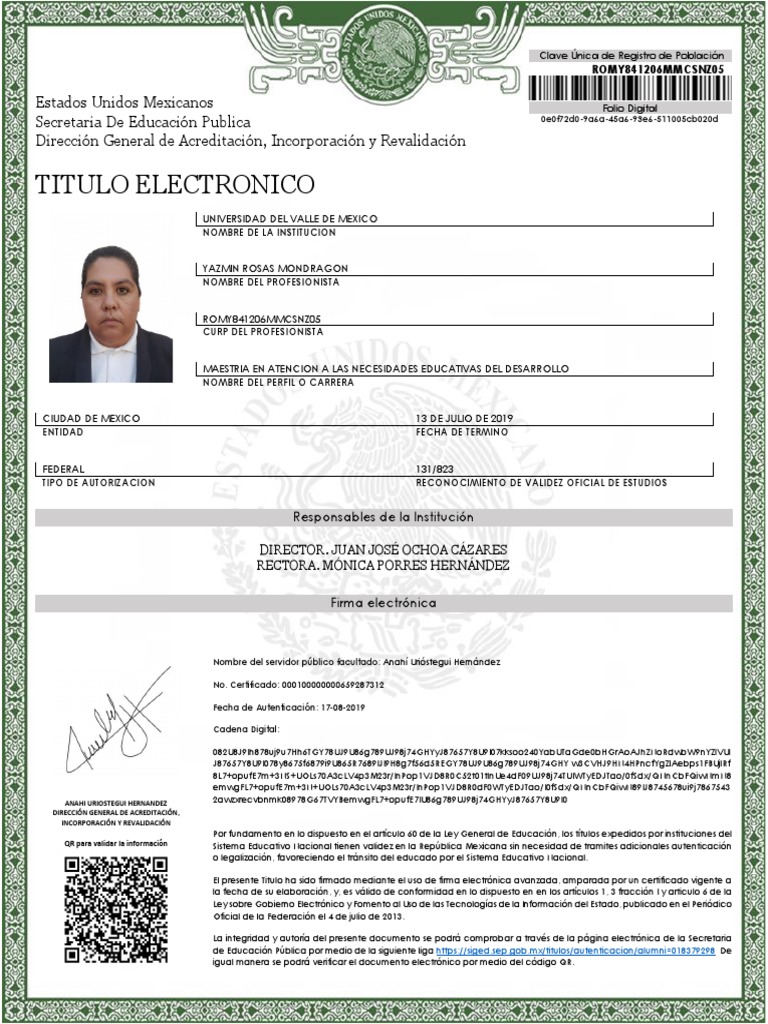 Titulo Electronico | PDF