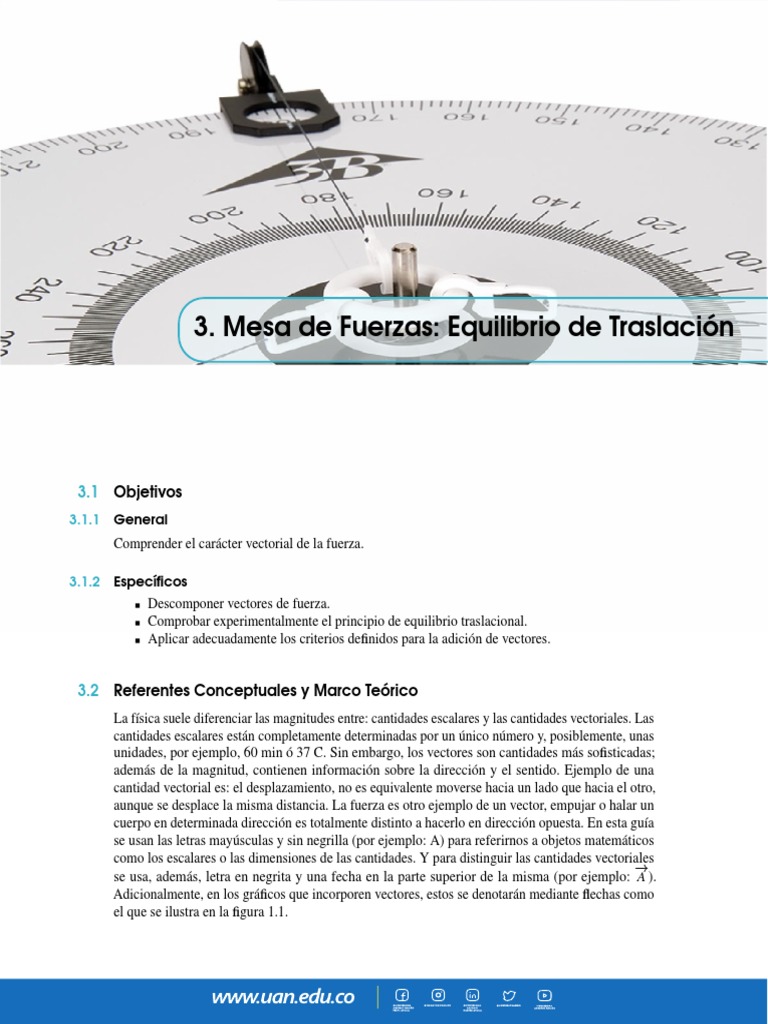 Mesa de Fuerza | PDF | Vector Euclidiano | Fuerza