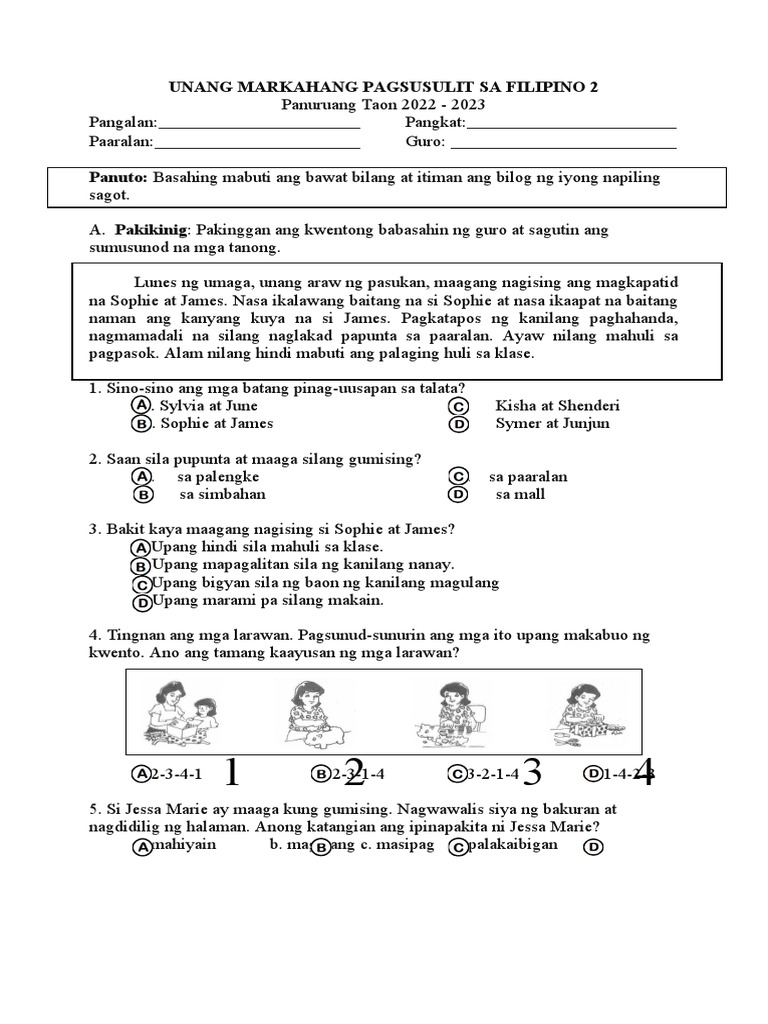 FILIPINO Grade 2 | PDF