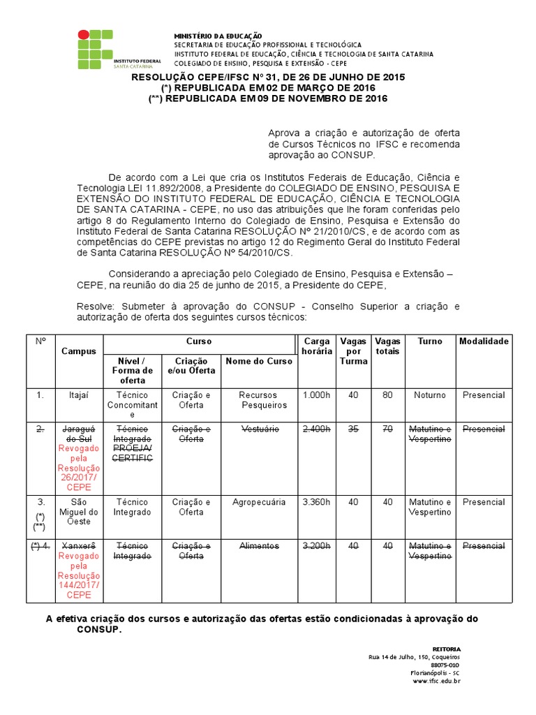 CEPE Resolucao 31 Tecnico Agropecuria SMO REPUBLICADA-merged PDF | PDF | Ecologia | Ecossistema