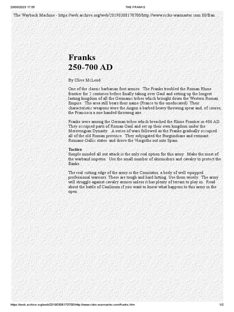 FRANKS | PDF | Franks | Germanic Peoples