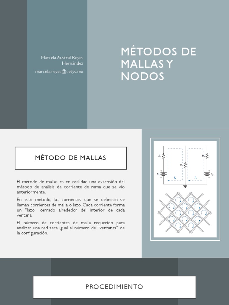 Métodos de Mallas y Nodos PDF | PDF | Métodos y materiales de enseñanza | Informática
