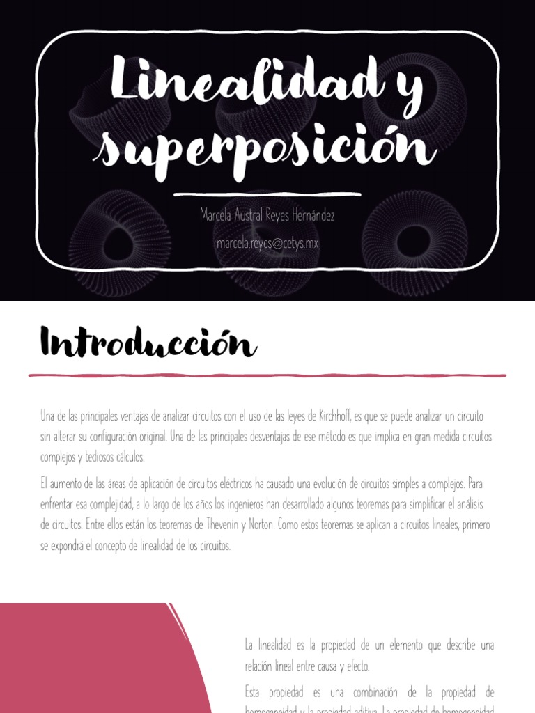 Linealidad y Superposición PDF | PDF | Linealidad | Red eléctrica