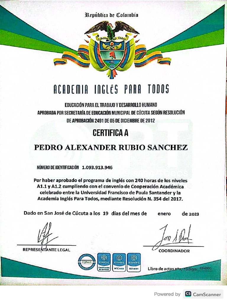 Certificado IPT | PDF