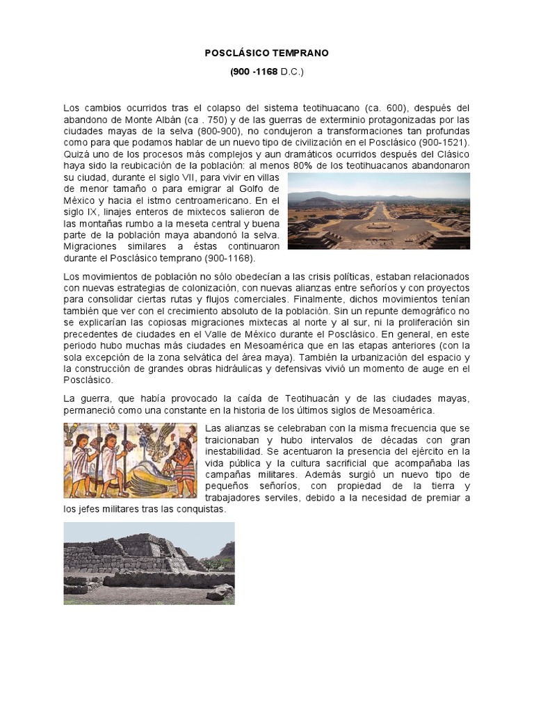 Posclásico Temprano | PDF