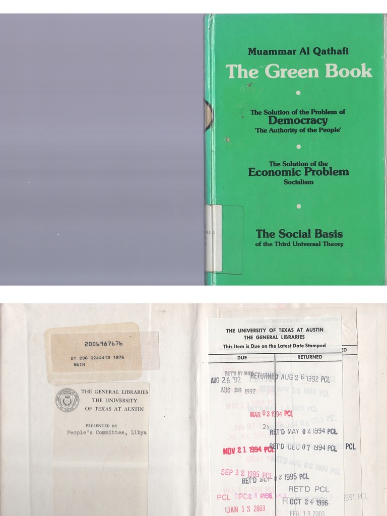 The Green Book | PDF | Politics Of Libya | North Africa