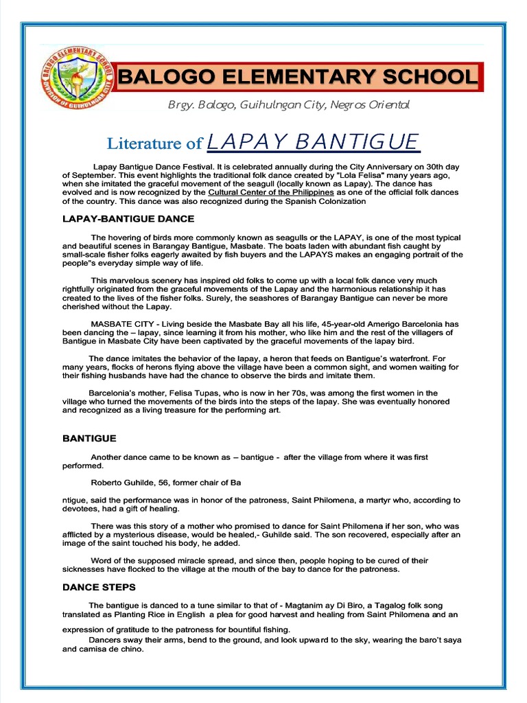 Lapay Bantigue Dance Festival Guide | PDF | Cebu