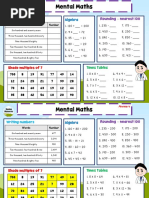 Grade 6 Mental Math Practice | PDF