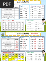 Grade 6 Mental Maths Worksheet 1 | PDF