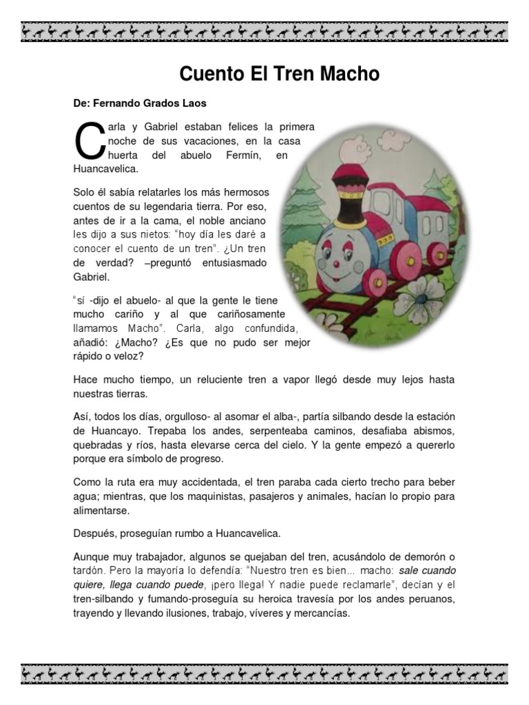Cuento El Tren Macho | PDF | Tren