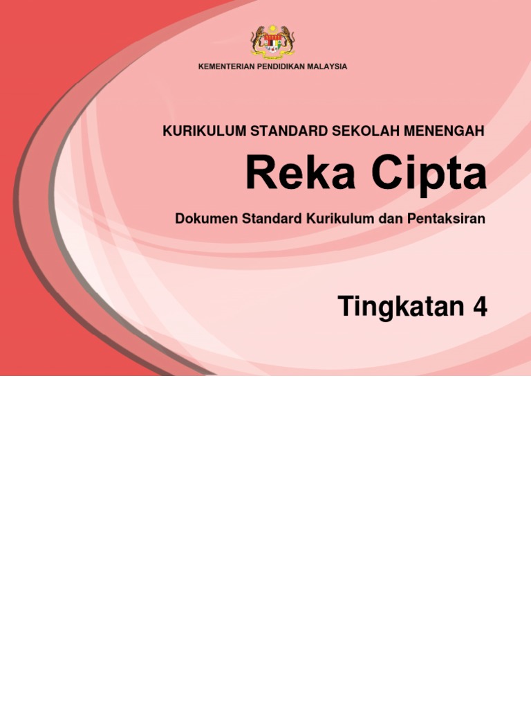DSKP Reka Cipta KSSM Tingkatan 4 | PDF | Bisnis | Seni