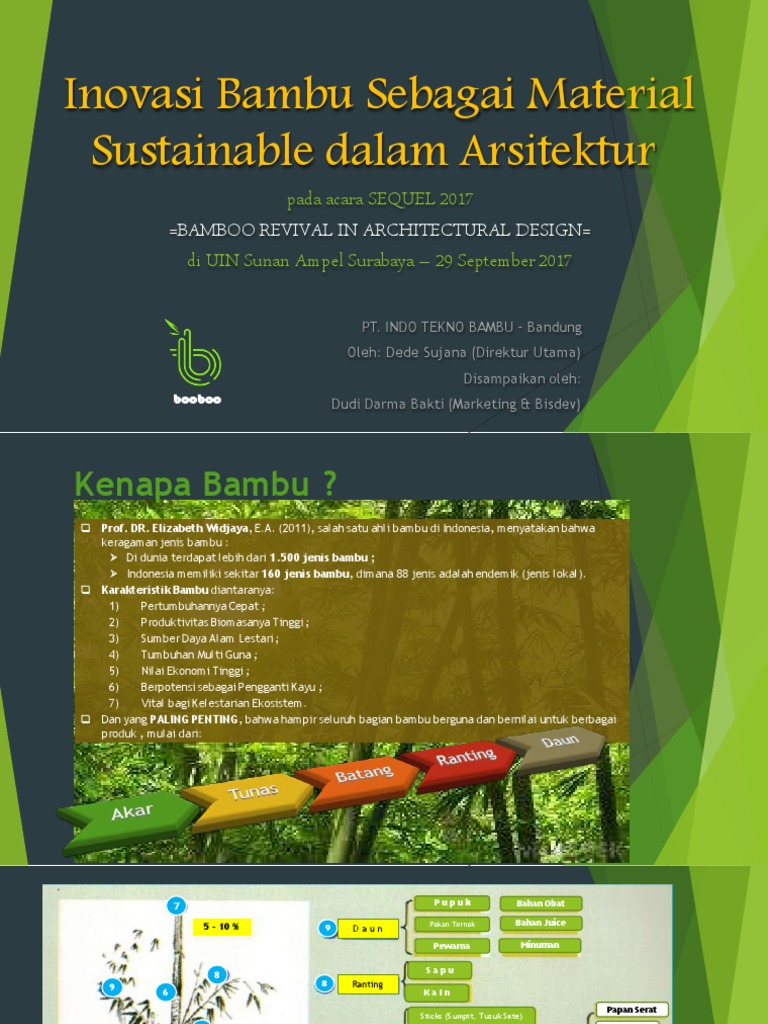Inovasi Bambu dalam Arsitektur Berkelanjutan | PDF