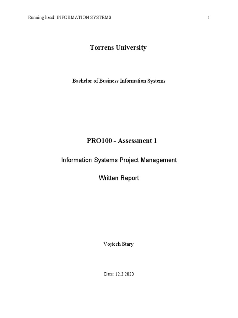 PRO100 VojtechStary Ass1 | PDF | Records Management | System