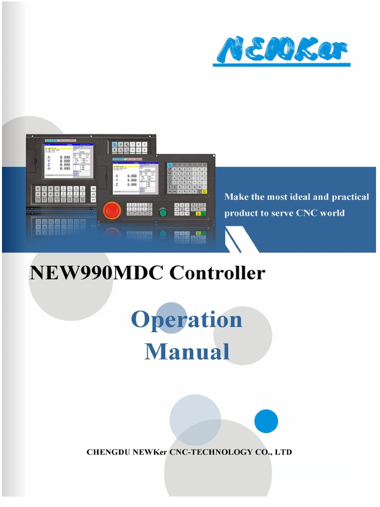 Newker 990MDC-English Manual v10.15 | PDF | Numerical Control | Power Supply