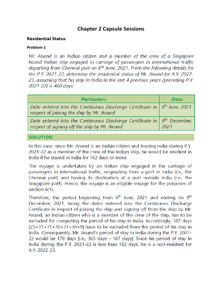 Chapter 2 Capsule Session | PDF | Expense | Income