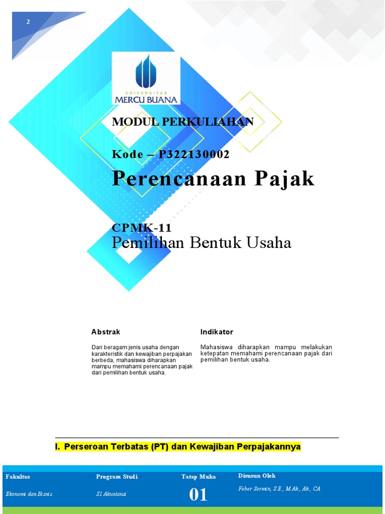 Tugas Perencanaan Pajak Kelompok 14 | PDF