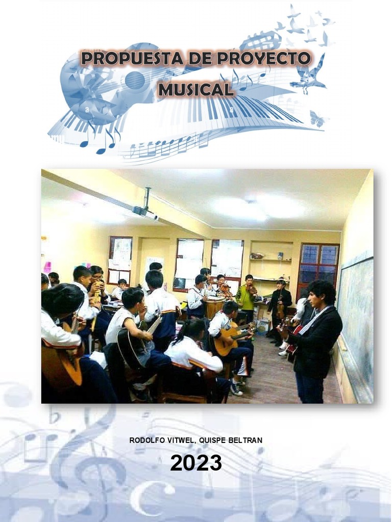 Proyecto de Talleres Musicales en Manitea | PDF | Aprendizaje | Canto