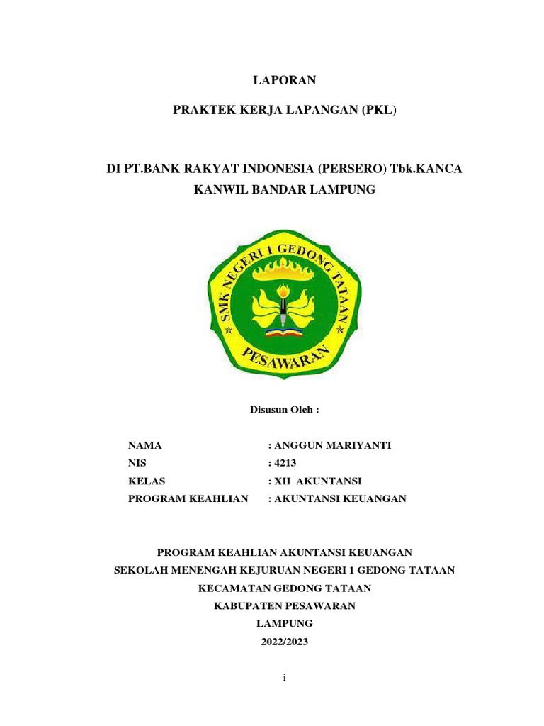 Laporan Praktek Kerja Lapangan Administr | PDF | Pengelolaan Keuangan ...