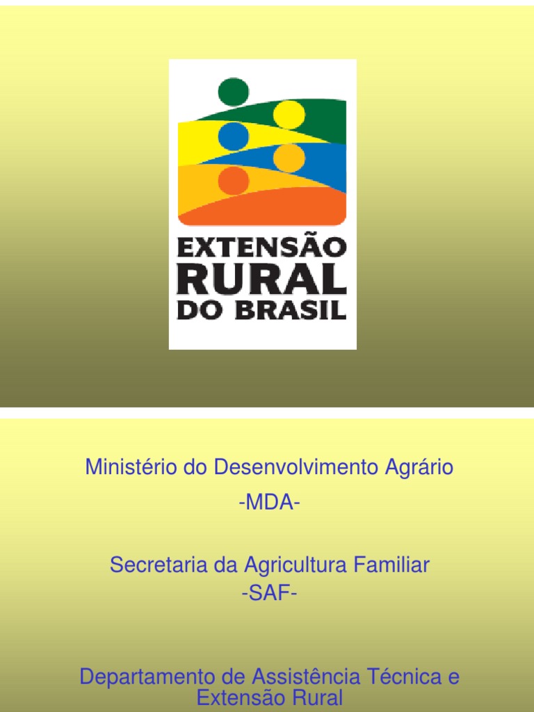 Assistência Técnica e Extensão Rural | PDF | Agricultura | Economias