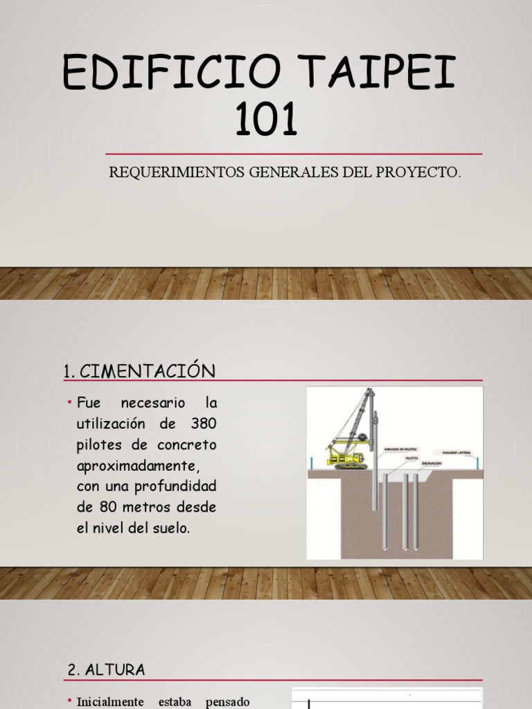 Requerimientos Edificio Taipei 101 | PDF