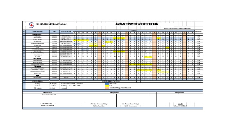 Jadwal Nov-Desember | PDF