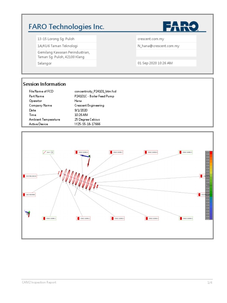 AF Concentricity & Cylindricity Report Bottom Casing - FARO | PDF ...