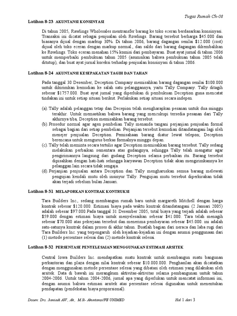 Tugas Rumah Ch-08 | PDF