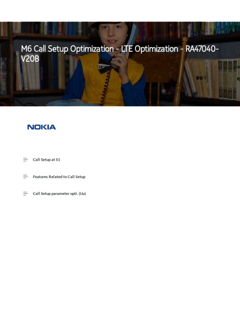 M 6 Call Setup Optimization Lte Optimization Ra 47040 V 20 B H9L5gkSj ...