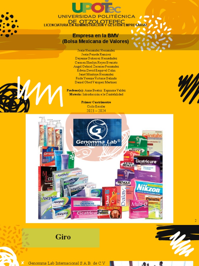 Genomma Lab: Líder en Cosméticos y Salud | PDF | México | Bolsa