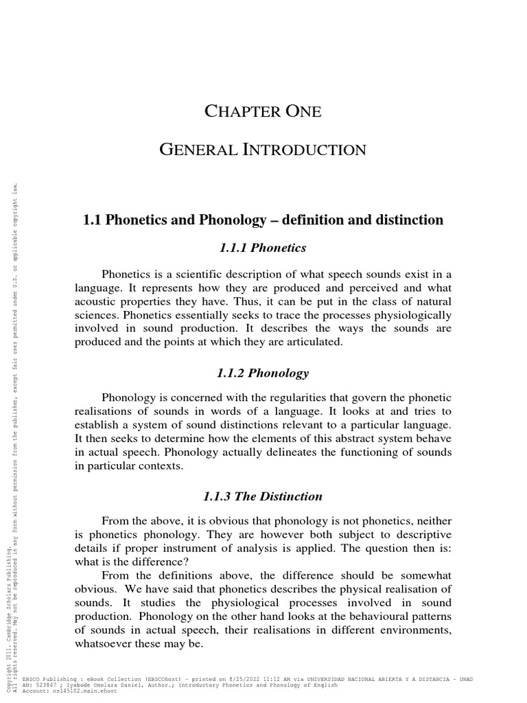 IyabodeOmolaraD 2011 CHAPTERONE IntroductoryPhonetics | PDF | Phonetics | Phonology