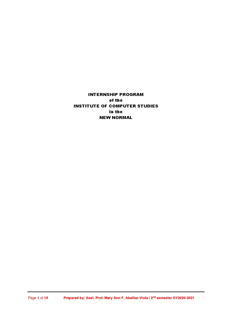 Ics-Ojt Manual | Download Free PDF | Computer Network | Computer ...