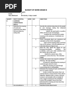 ENGLISH MELCs Grade 8 | PDF | Learning | English Language