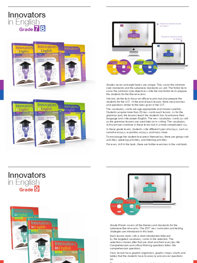Innovators in English: Teacher's Guide | PDF | Verb | Reading Comprehension