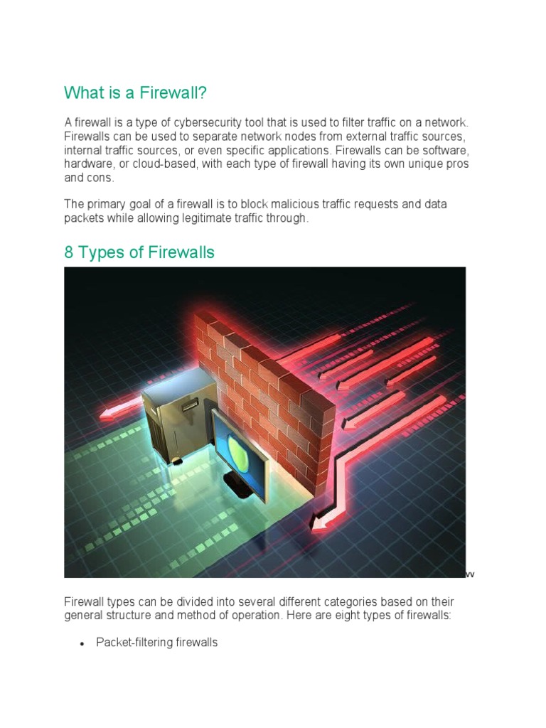 Firewall Notes | PDF | Cybercrime | Firewall (Computing)