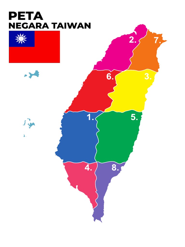 Peta Negara Taiwan - A1 (1) | PDF