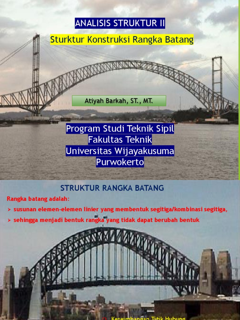 4.presentasi Konstruksi - Rangka - Batang PDF | PDF