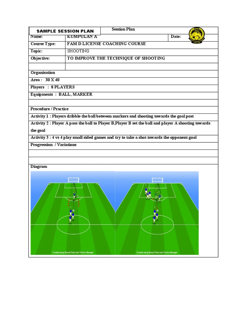 Shooting Session Plan for FAM D Course | PDF