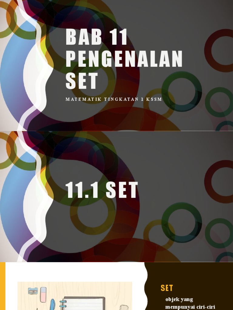 MT T1 KSSM Bab 11 Pengenalan Set | PDF