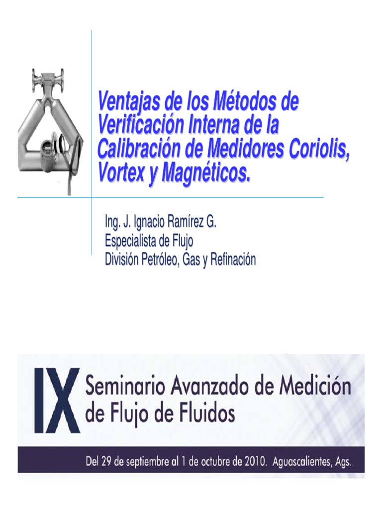 Ventajas de Los Métodos de Verificación Interna de La Calibración de ...